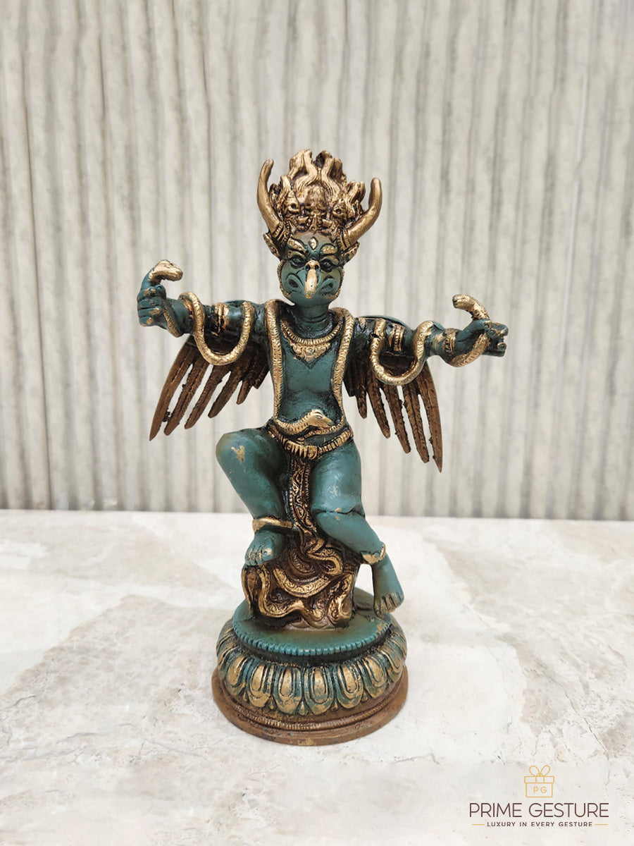 Brass Lord Garud Idol – Protector & Divine Strength